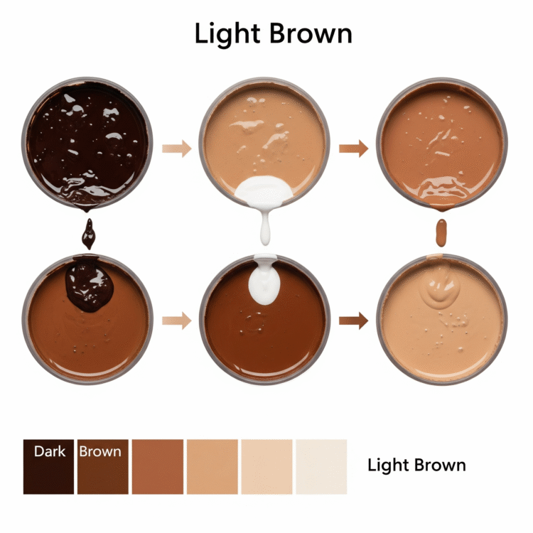 Brown Color: How to Make Light Brown Paint in 5 Easy Steps